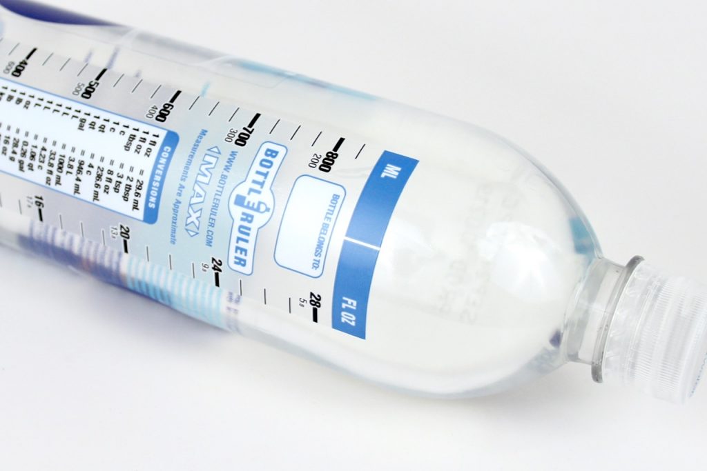 BottleRuler MAX Edition 3-Pack (Blue) for One Liter smartwater® Bottles ...